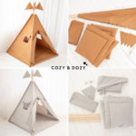 Water-resistant tipi tent, outdoor and indoor tipi Garden Sand ...